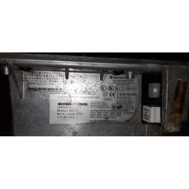 scanner di codici a barre da banco spectra-physics hs1250 usato