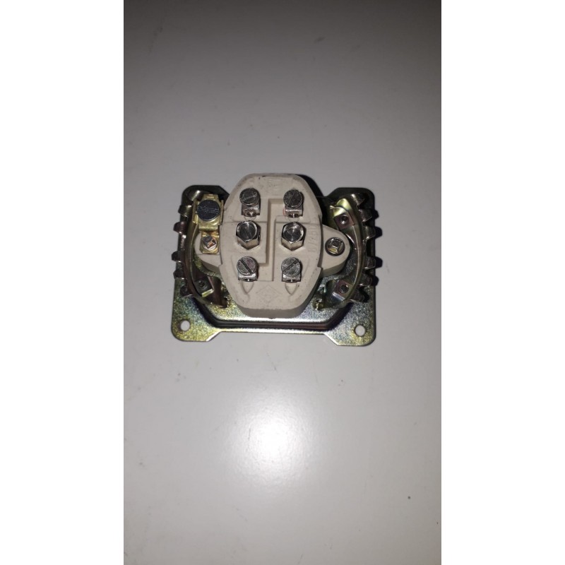 Doppio deviatore con base ceramica x scatola rotonda Bticino Piuma art ...